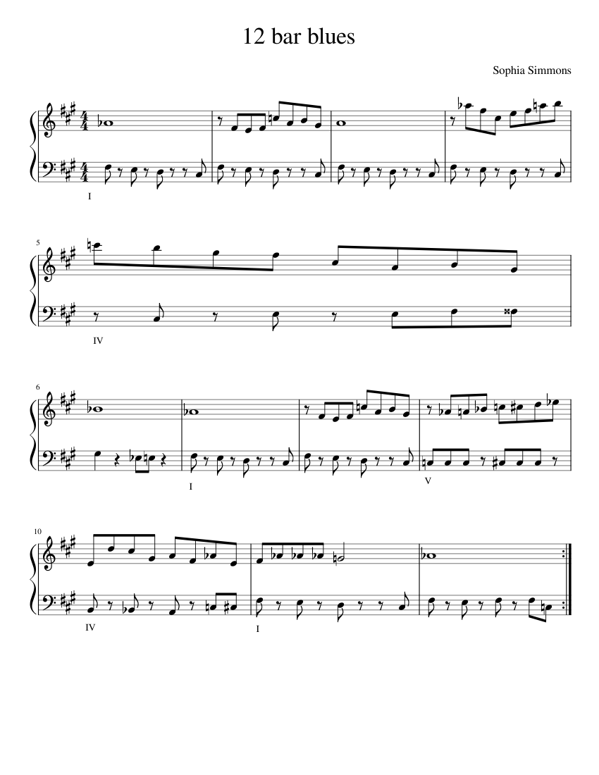 12_bar_blues - piano tutorial