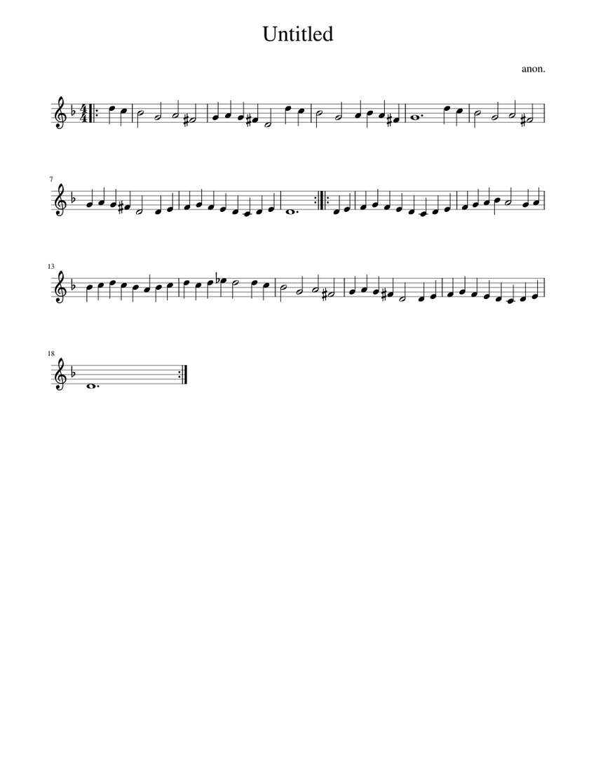 Untitled Sheet music for Piano (Solo) | Musescore.com
