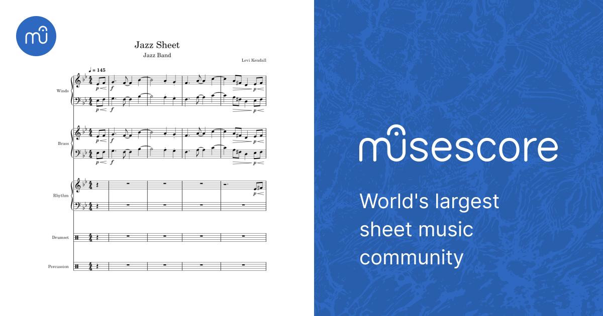 Jazz Sheet Sheet Music for Piano, Flute, Drum group, Drum (other ...