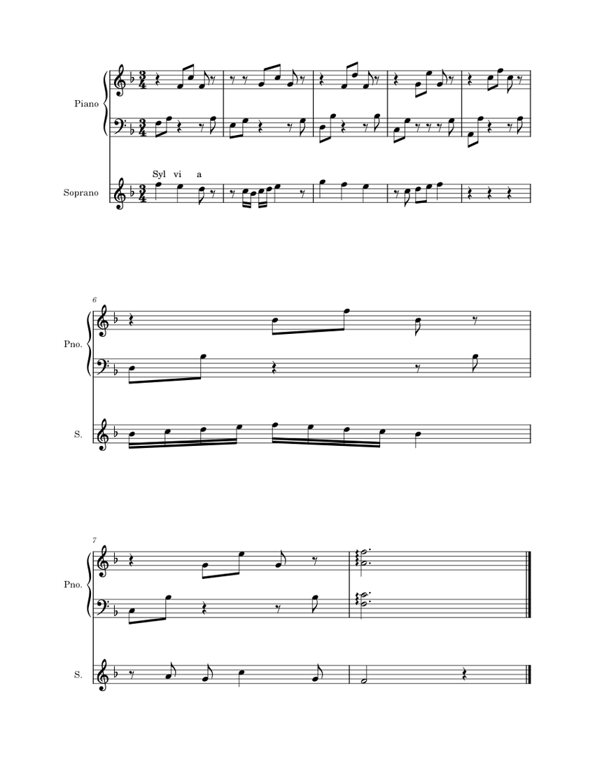 Music Theory Final Project Sheet music for Piano, Soprano (Piano-Voice ...