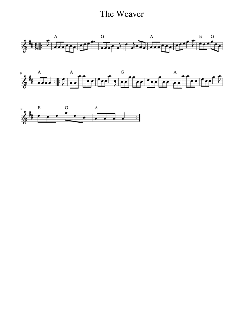 The Weaver Sheet music for Piano (Solo) | Musescore.com