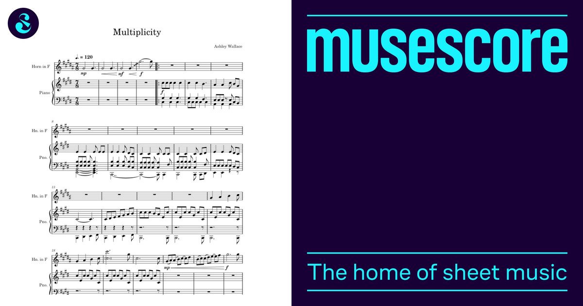 Multiplicity Sheet Music for Piano, French horn (Solo) | MuseScore.com