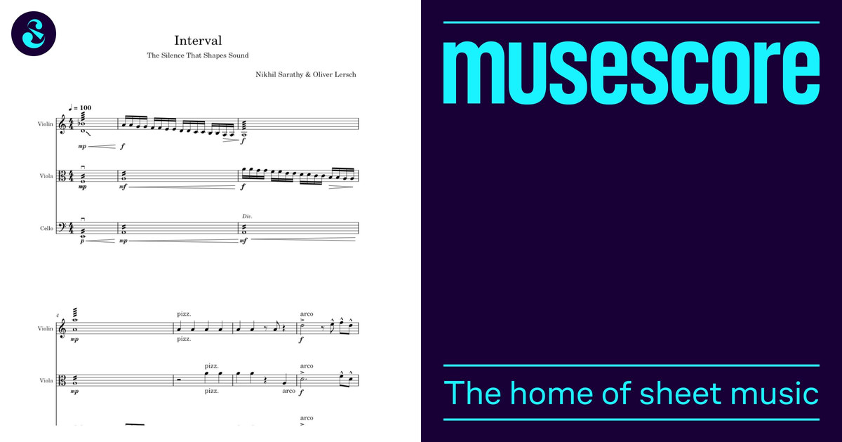 Interval Sheet music for Violin, Viola, Cello (String Trio) | Musescore.com