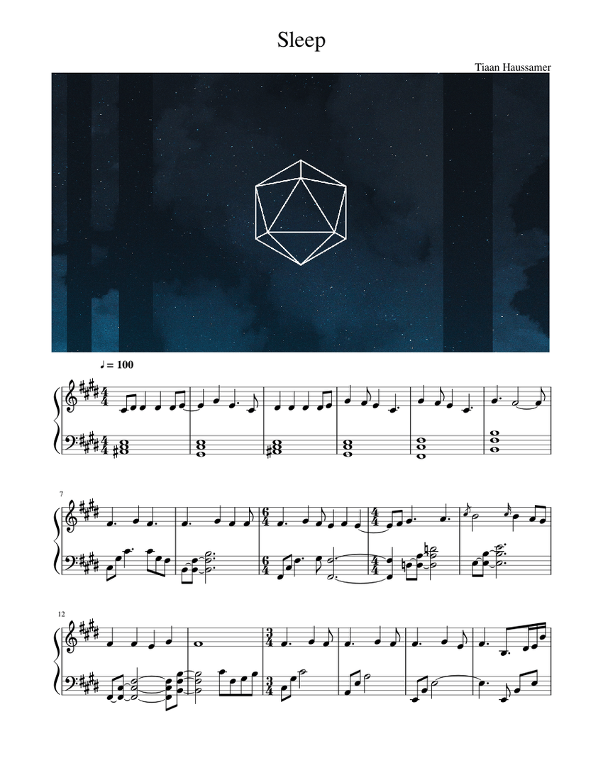 Sleep Sheet music for Piano (Solo) Easy | Musescore.com