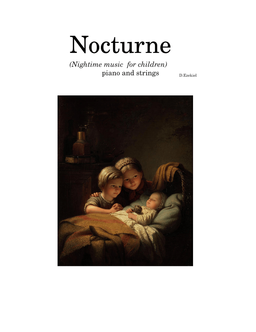 NOCTURNE (Night-time music for children) Piano/Strings Sheet music for ...