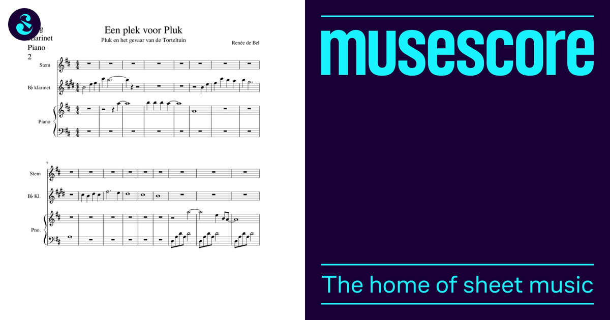 Een plek voor Pluk Sheet Music for Piano (Solo) | MuseScore.com
