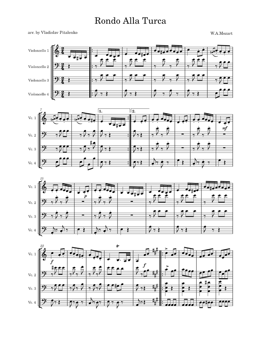 Rondo Alla Turca Sonata – Rondo Alla Turca Sonata 11 – OJTI