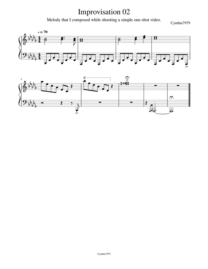 Improvisation 02 - piano tutorial