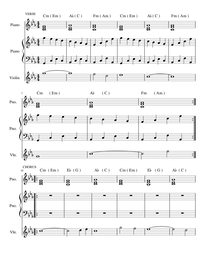 Remembrance Day Song Sheet Music for Piano, Violin (Mixed Trio ...