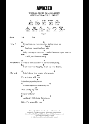 chords for amazed