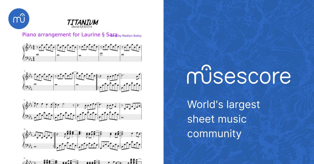 Titanium piano sheet16 Sheet music for Piano (Solo) | Musescore.com