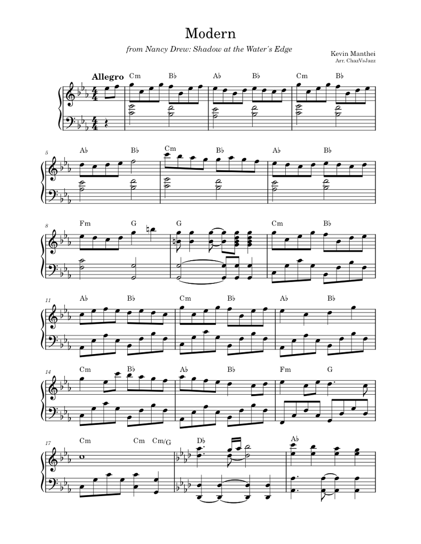 Modern Sheet music for Piano (Solo) Easy | Musescore.com