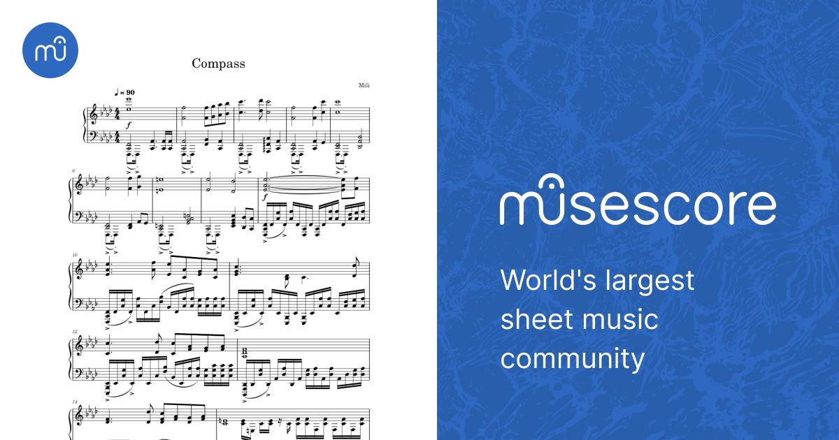 Compass – Mili Compass Sheet Music for Piano (Solo) | MuseScore.com
