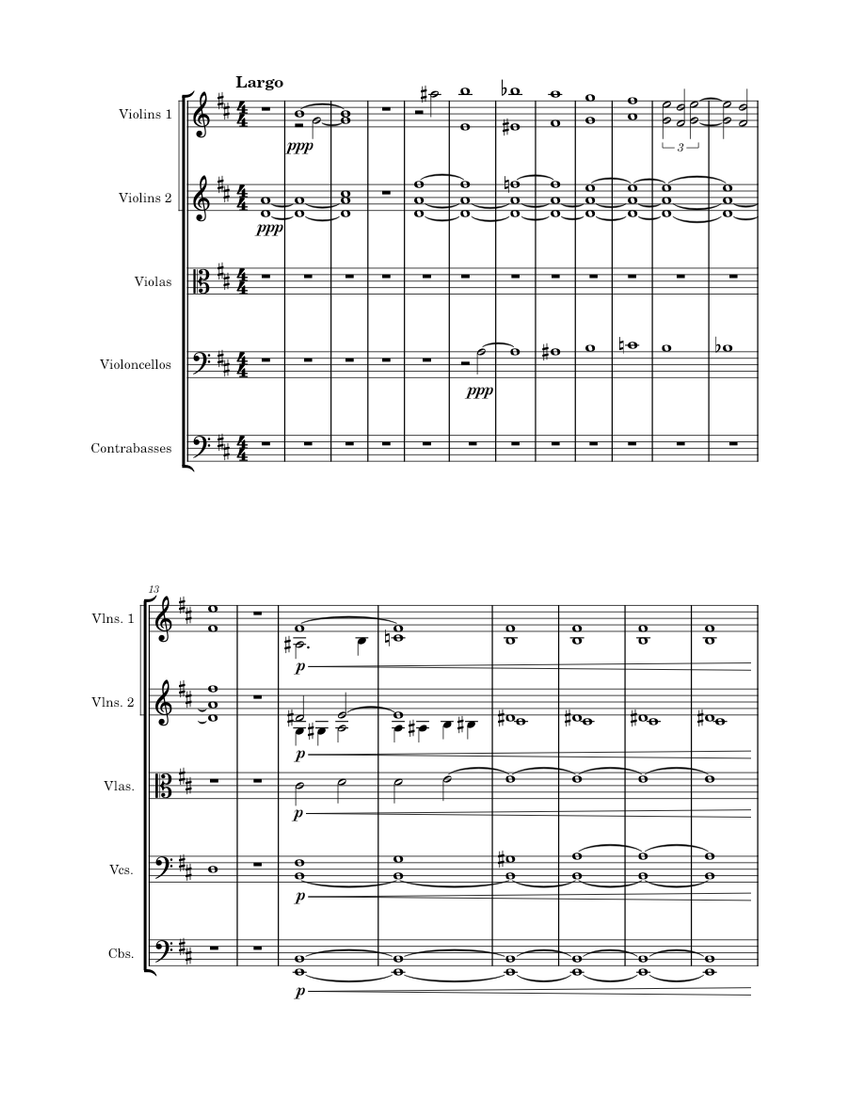 Microtonal Studies No.1 Sheet music for Strings group (Mixed Quintet ...