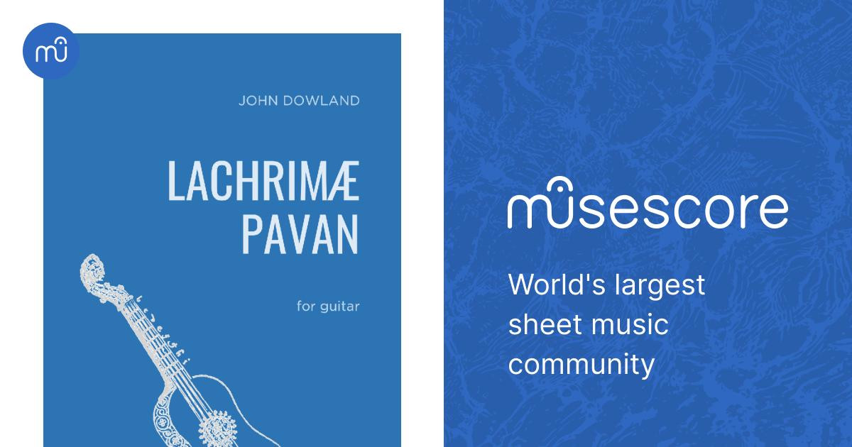 Lachrimae Pavan – John Dowland Sheet music for Guitar (Solo ...