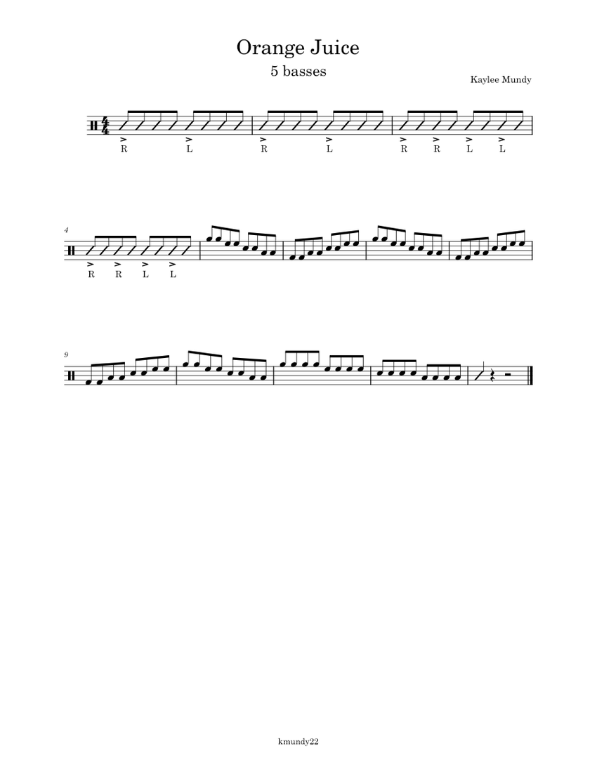 Orange Juice - piano tutorial