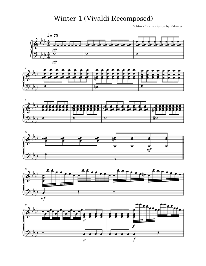 Winter 1 - Recomposed : Vivaldi's Four Seasons – Max Richter Winter 1 - Recomposed : Vivaldi's ...