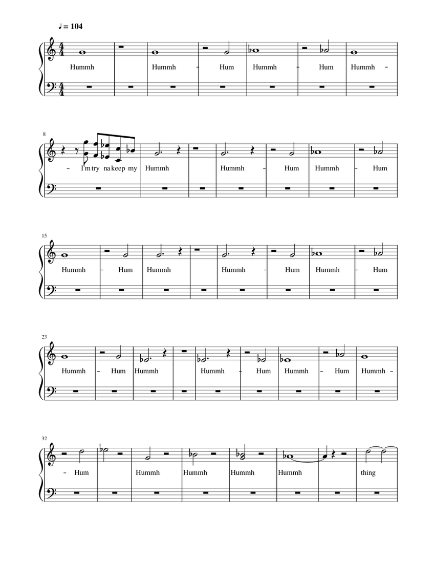 ultralight_soprano Sheet Music with Chords for Piano (Solo) easy ...
