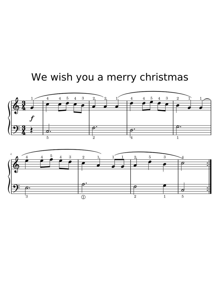 We wish you a merry Christmas – Misc Traditional We wish you a merry ...