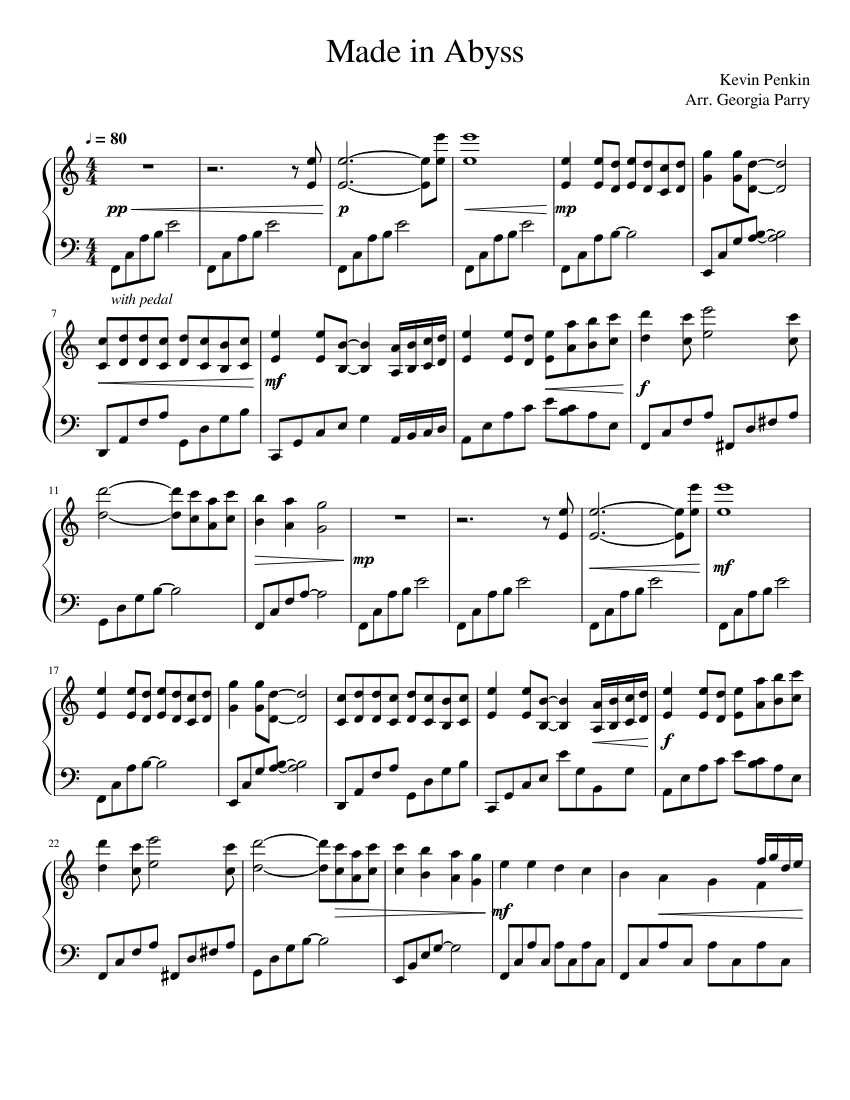 Made in Abyss Sheet music for Piano (Solo) | Musescore.com