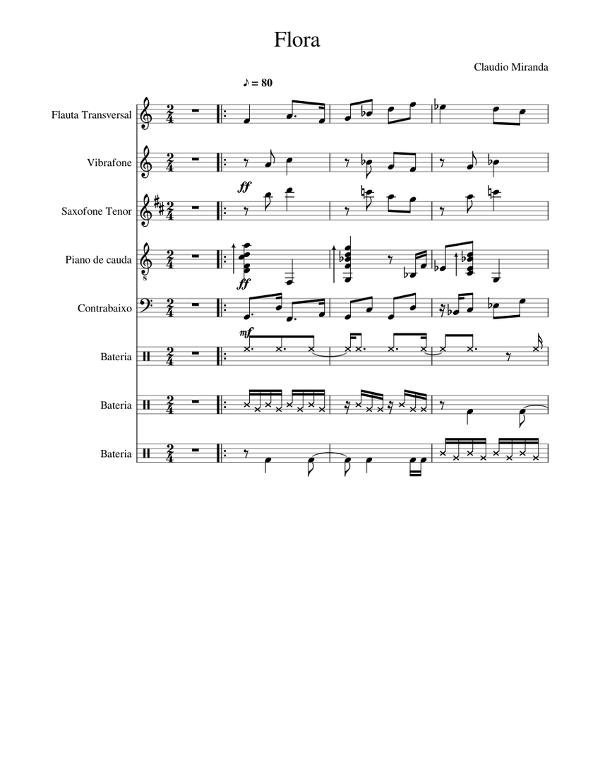 Flora Sheet music for Piano, Flute, Saxophone tenor, Vibraphone & more ...