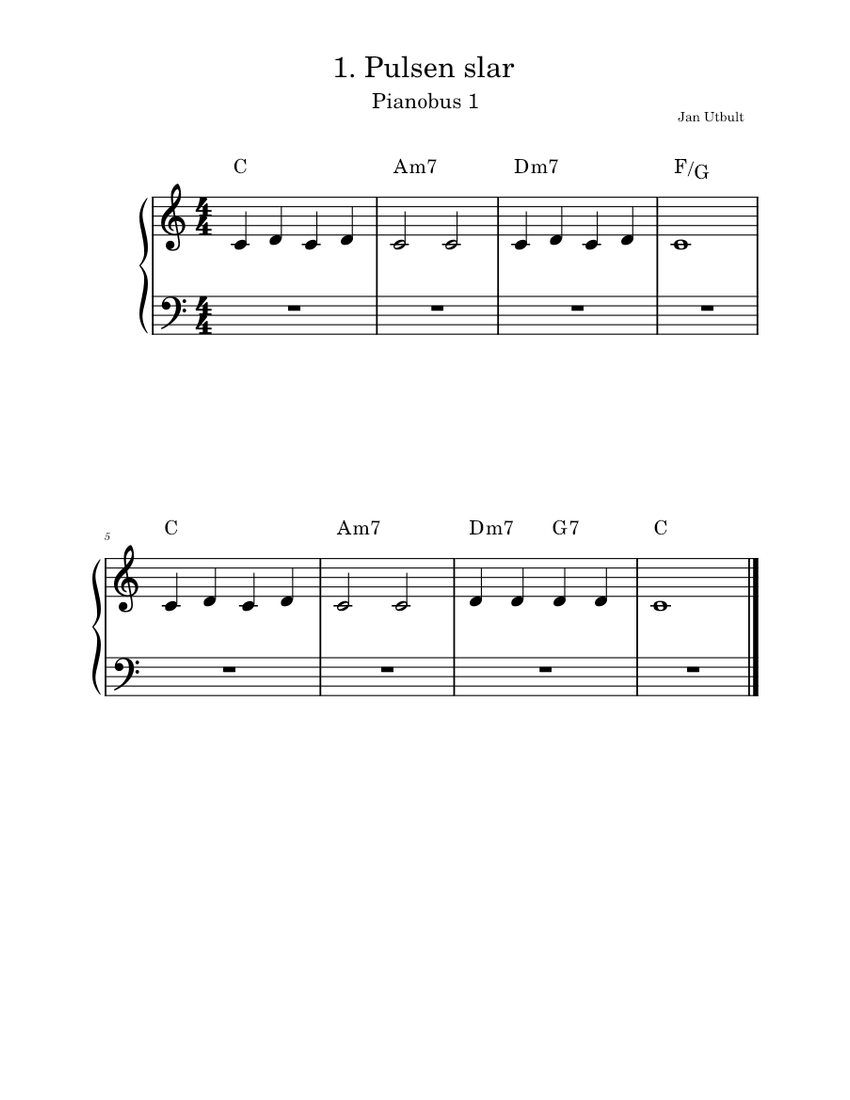 1 Pulsen slar Pianobus1 - piano tutorial