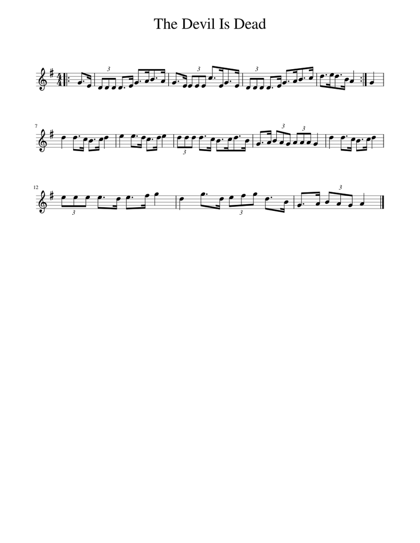 The Devil Is Dead Sheet music for Piano (Solo) Easy | Musescore.com