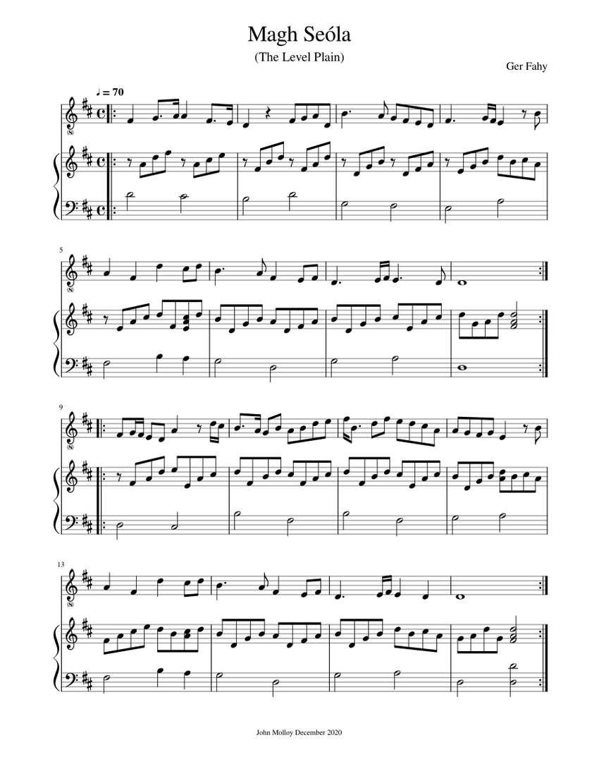 Magh Seola Sheet Music for Piano, Vocals (Piano-Voice) | MuseScore.com