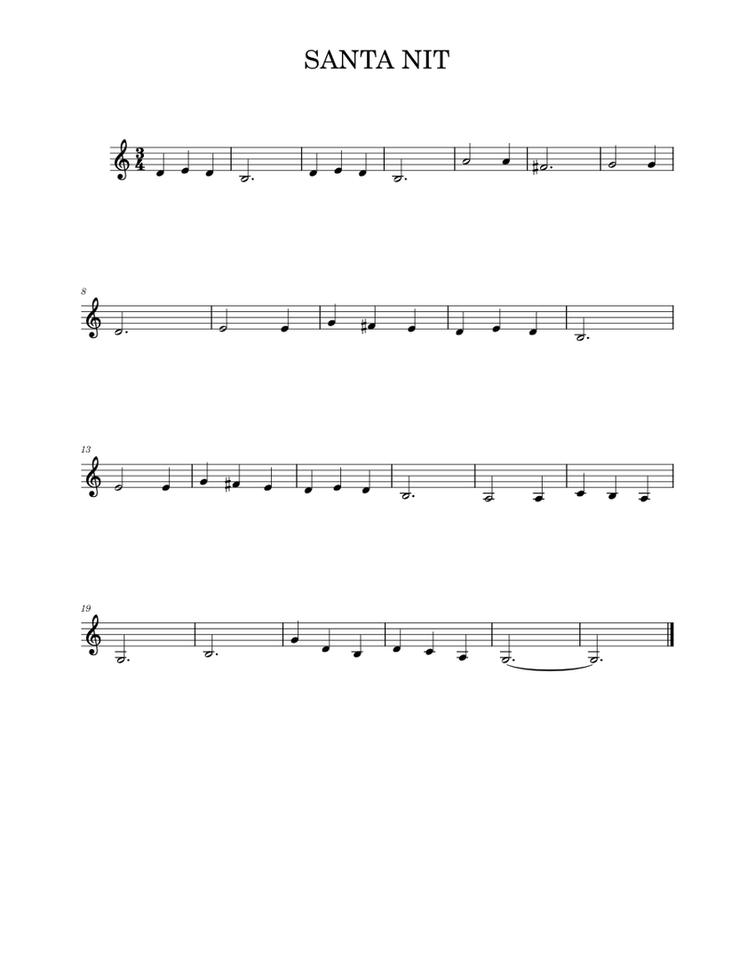 Oh holy night – Misc Traditional Sheet music for Clarinet in b-flat ...