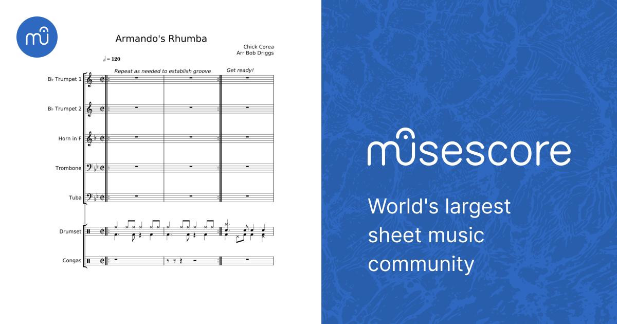 Armando's Rhumba - Chick Corea Sheet Music for Trombone, Tuba, Trumpet ...