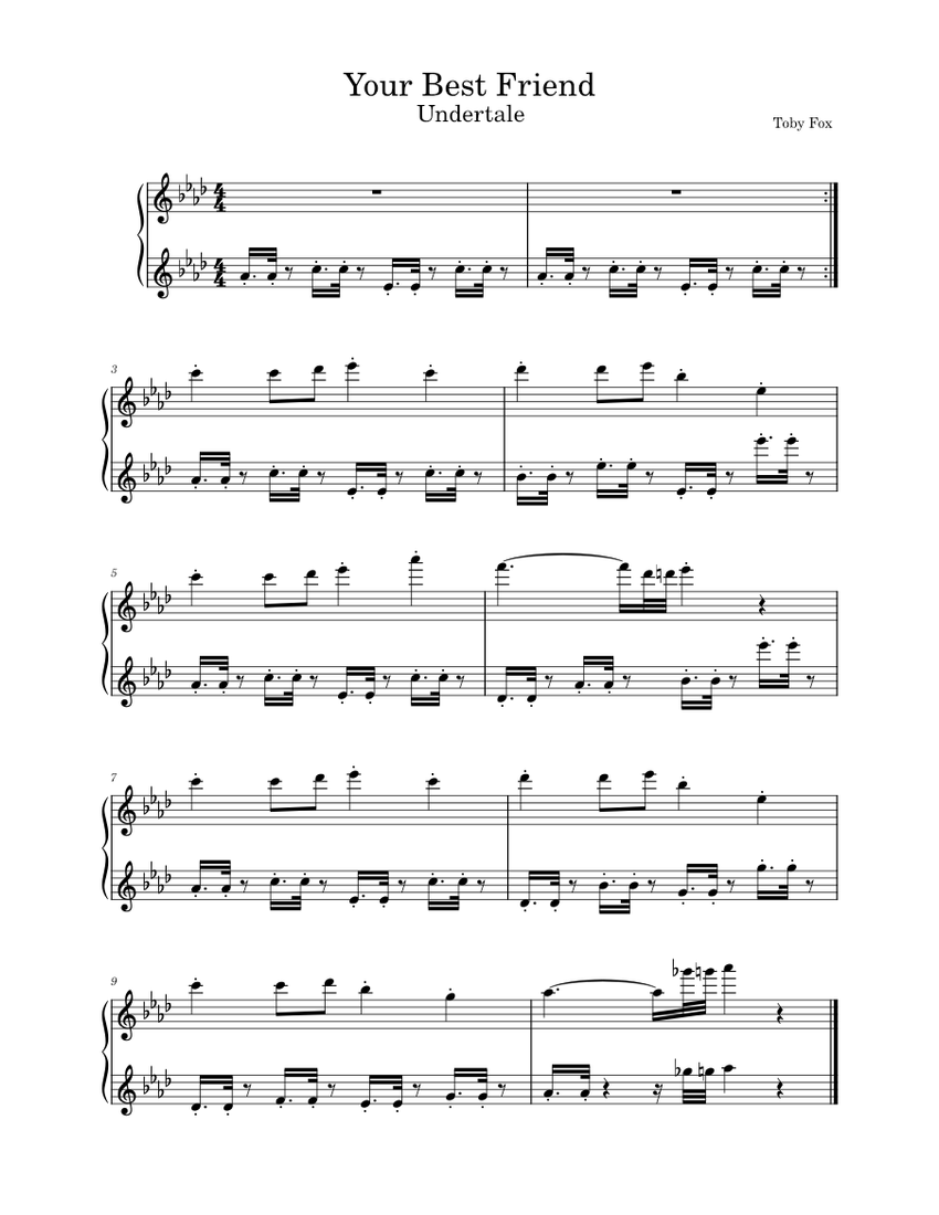 Your Best Friend Sheet music for Piano (Solo) | Musescore.com