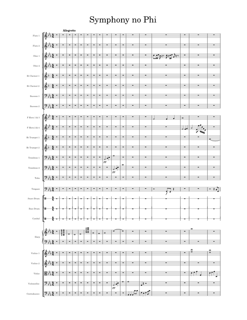Symphony_no_Phi Sheet music for Trombone, Tuba, Flute, Oboe & more ...