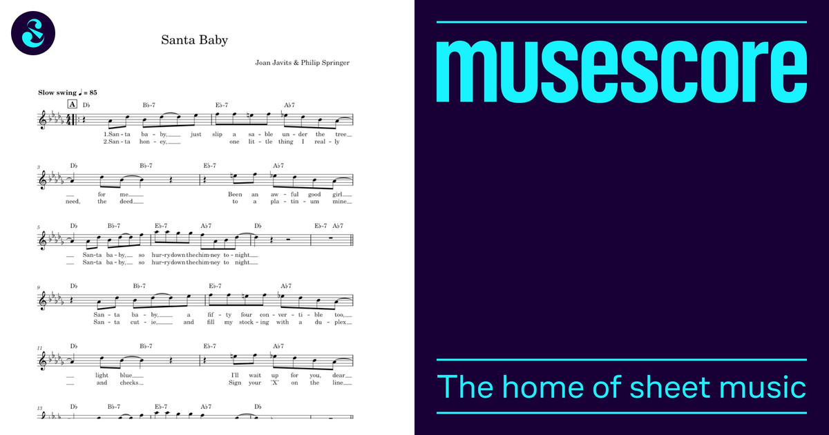 Santa Baby - Joan Javits and Philip Springer Sheet music for ...