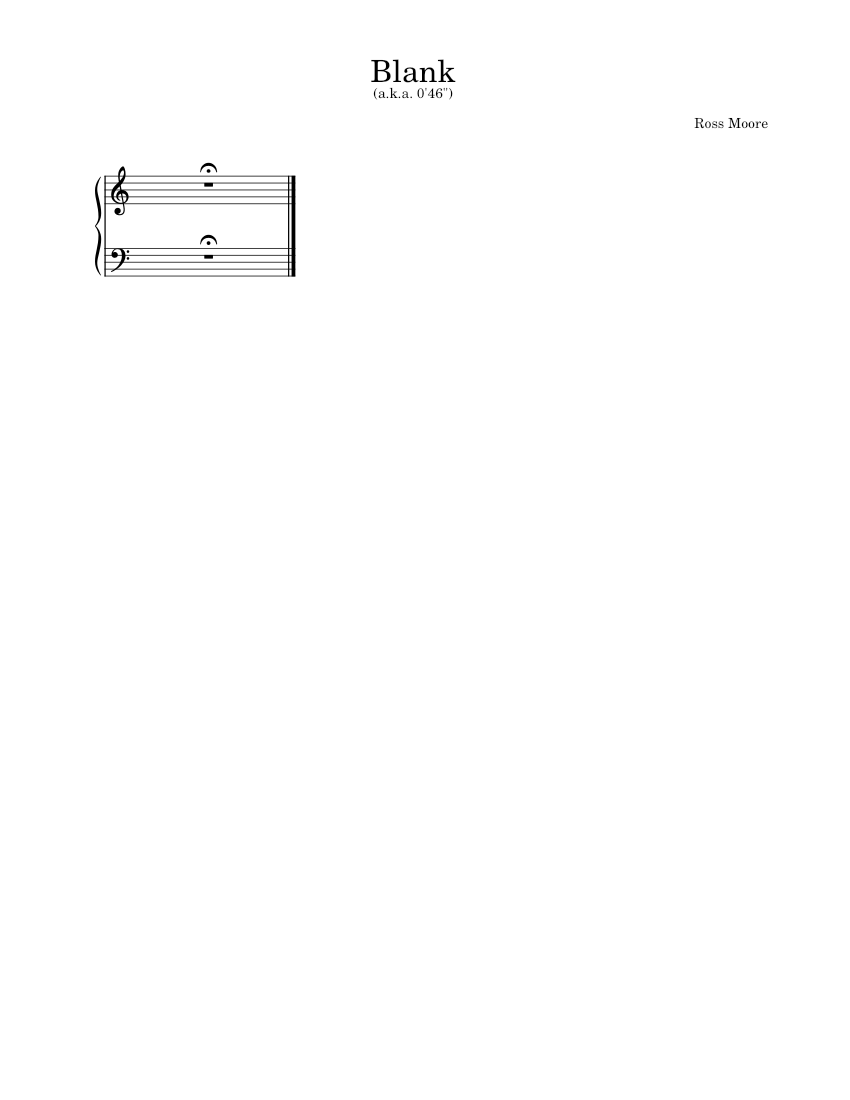Blank Sheet music for Piano (Solo) Easy | Musescore.com