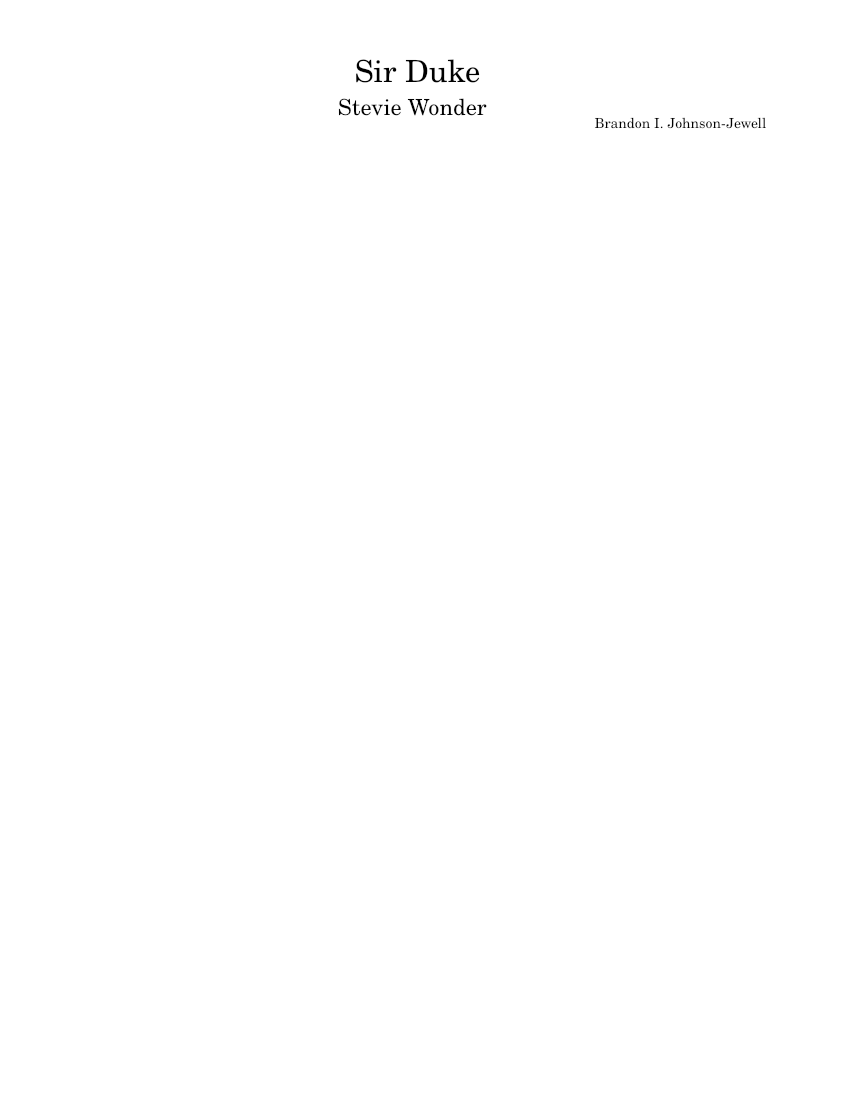 Sir Duke Marching Band Arrangement Sheet Music for Trombone, Euphonium ...