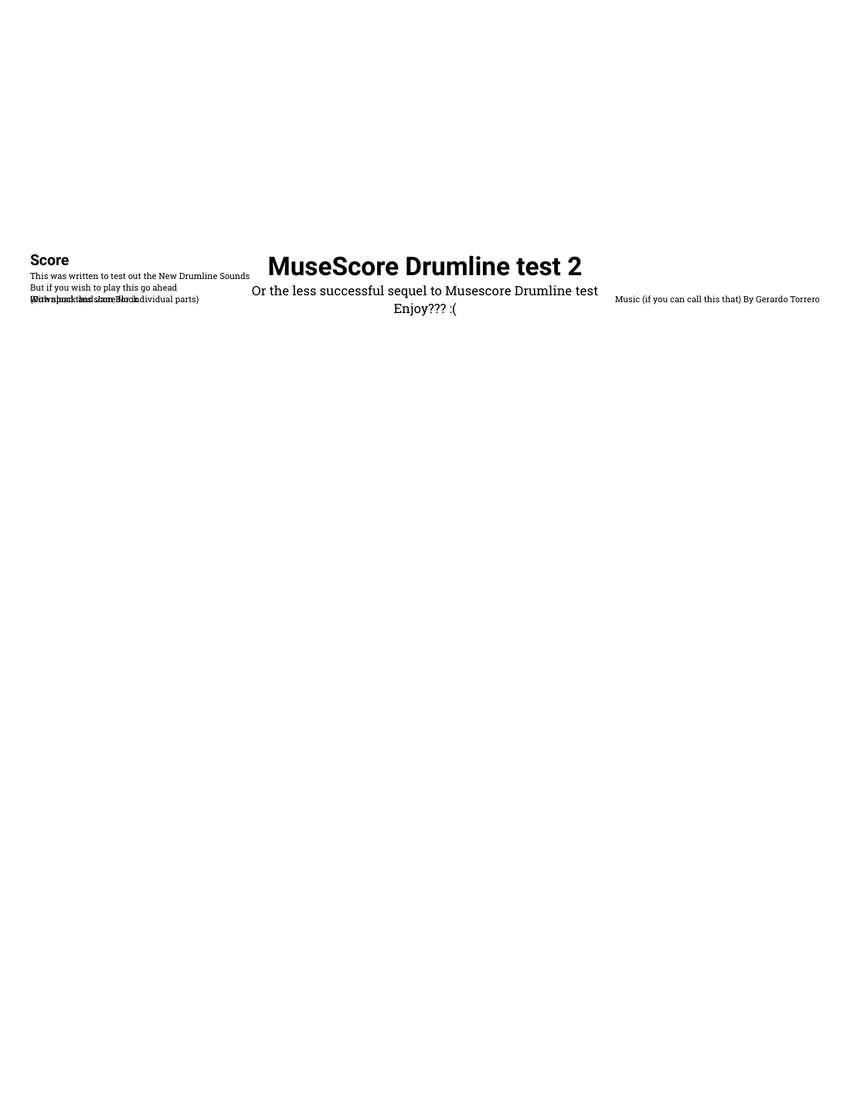 MuseScore Drumline 2 Sheet music for Glockenspiel, Snare drum, Drum ...