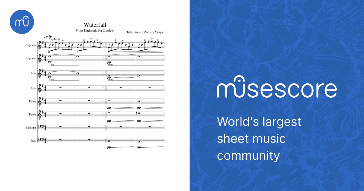 Waterfall Acapella (WIP) Sheet Music for Soprano, Alto, Tenor, Bass ...