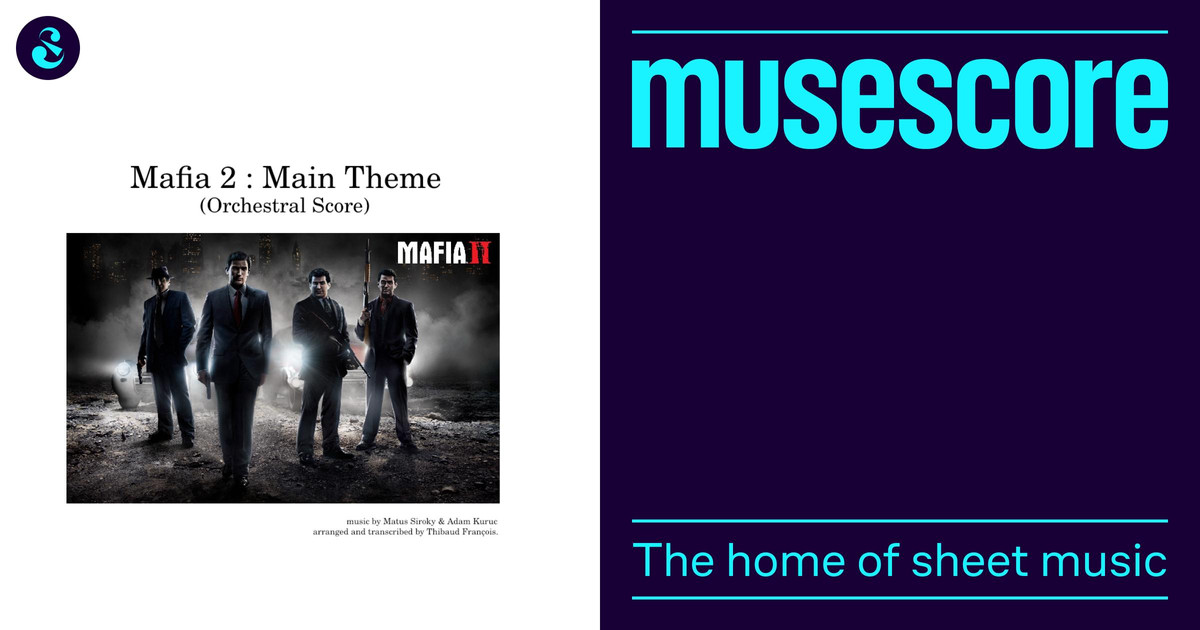 Mafia 2 : Main Theme (Orchestral Score) Sheet Music for Piano, Trombone ...