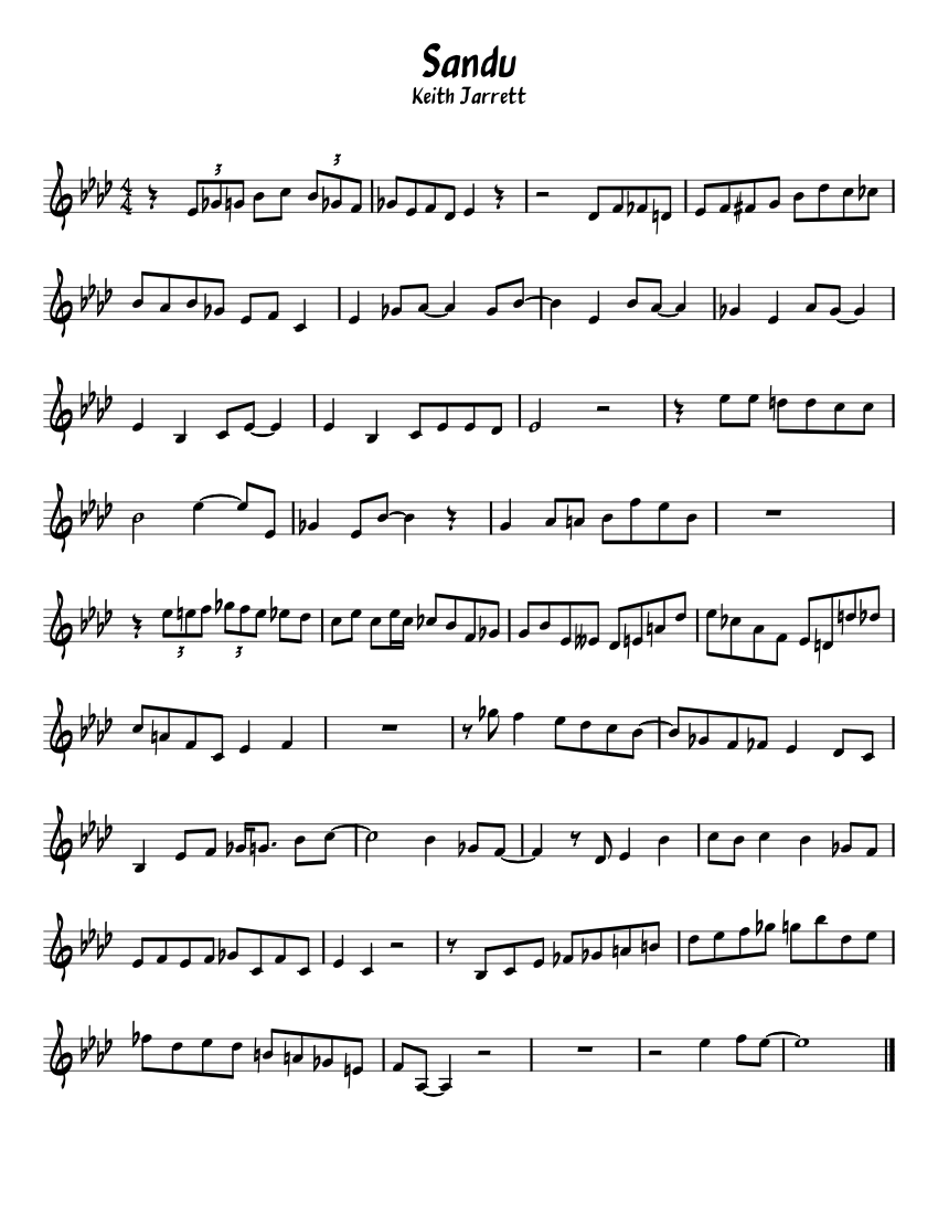 Sandu Sheet music for Piano (Solo) Easy | Musescore.com