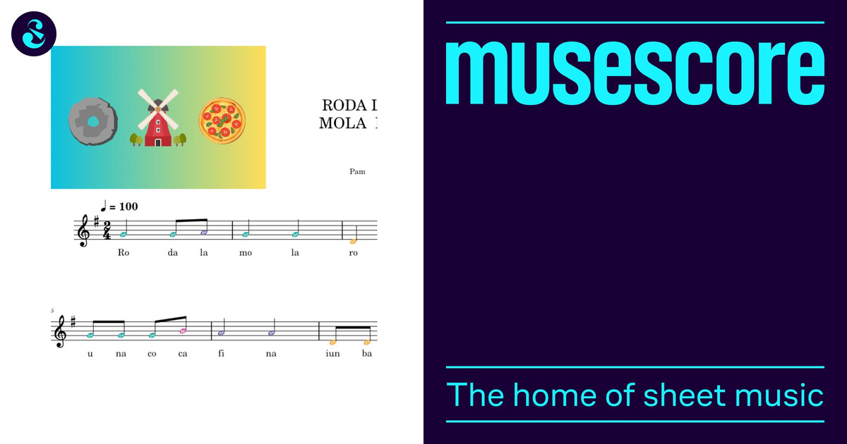 RODA LA MOLA R-T – palomabs Sheet Music for Piano (Solo) easy ...