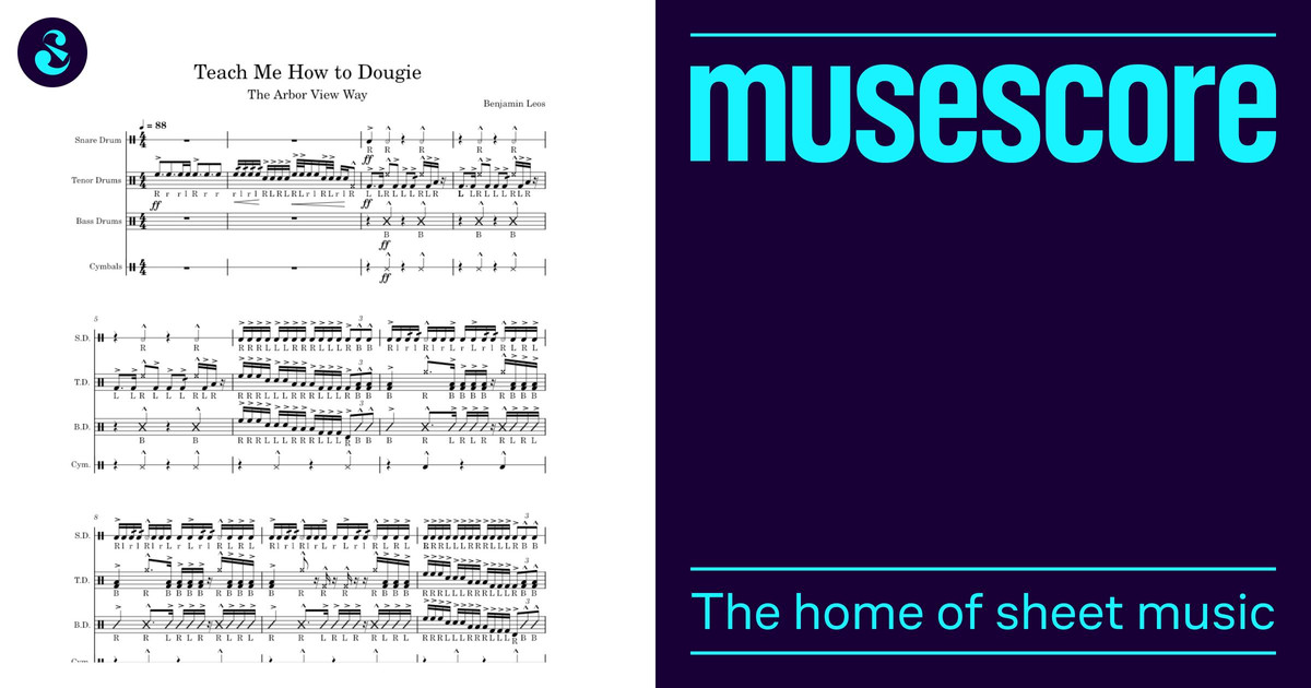Teach Me How to Dougie - Arbor View Style Sheet Music for Tuba ...