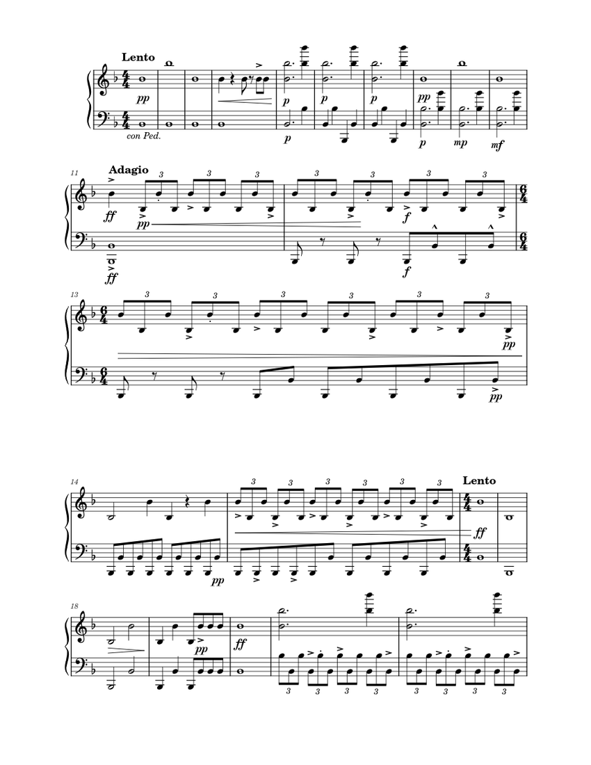 1 note Sheet music for Piano (Solo) | Musescore.com