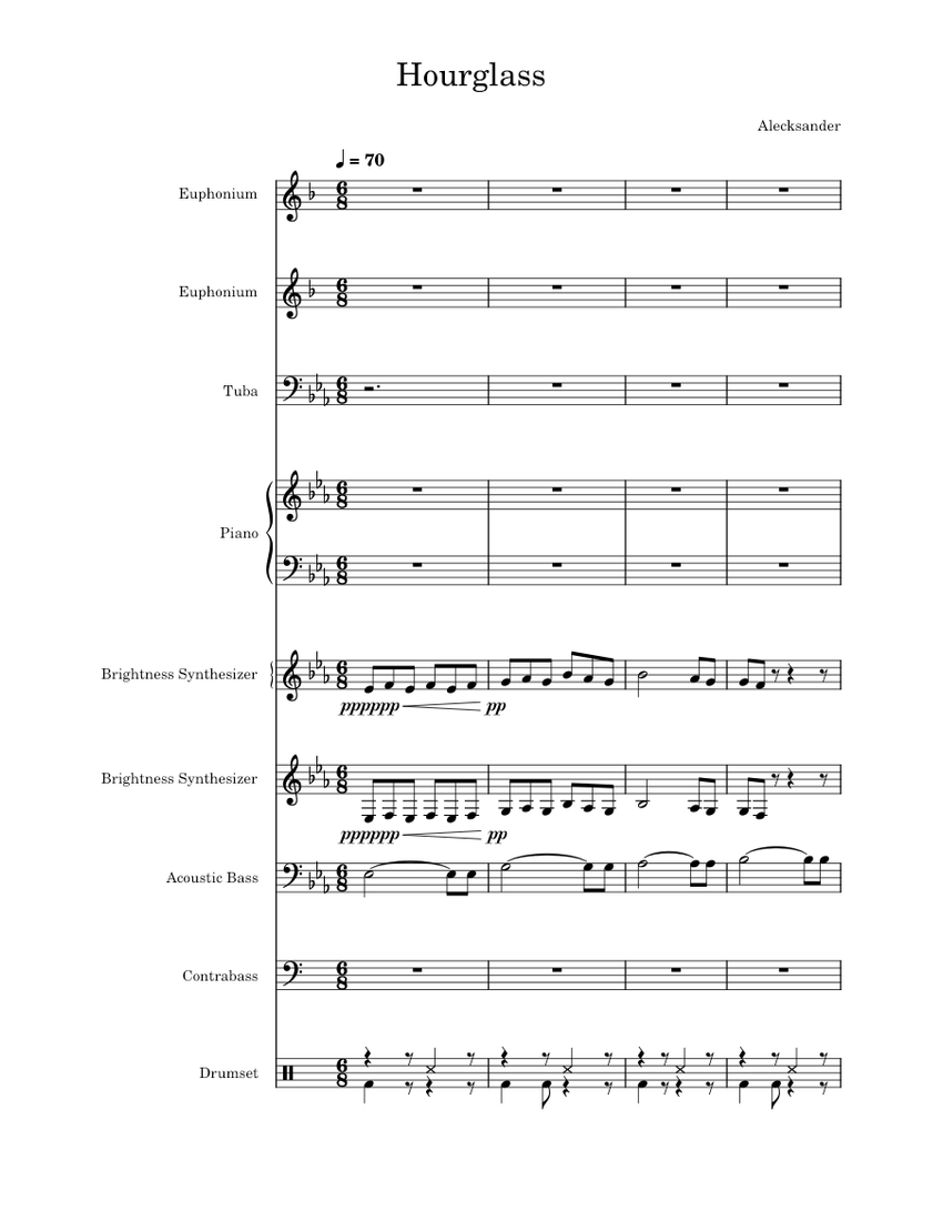 Hourglass Sheet music for Piano, Euphonium, Tuba, Contrabass & more ...