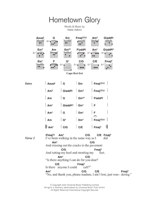 adele rumour has it chords