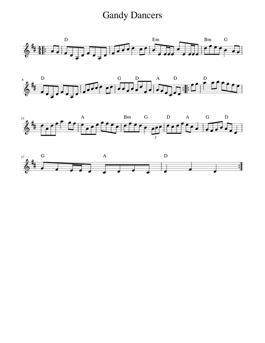 Gandy Dancers Sheet music for Piano (Solo) Easy | Musescore.com