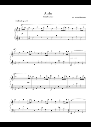 Alpha – Vangelis Sheet Music for Piano (Solo) | MuseScore.com