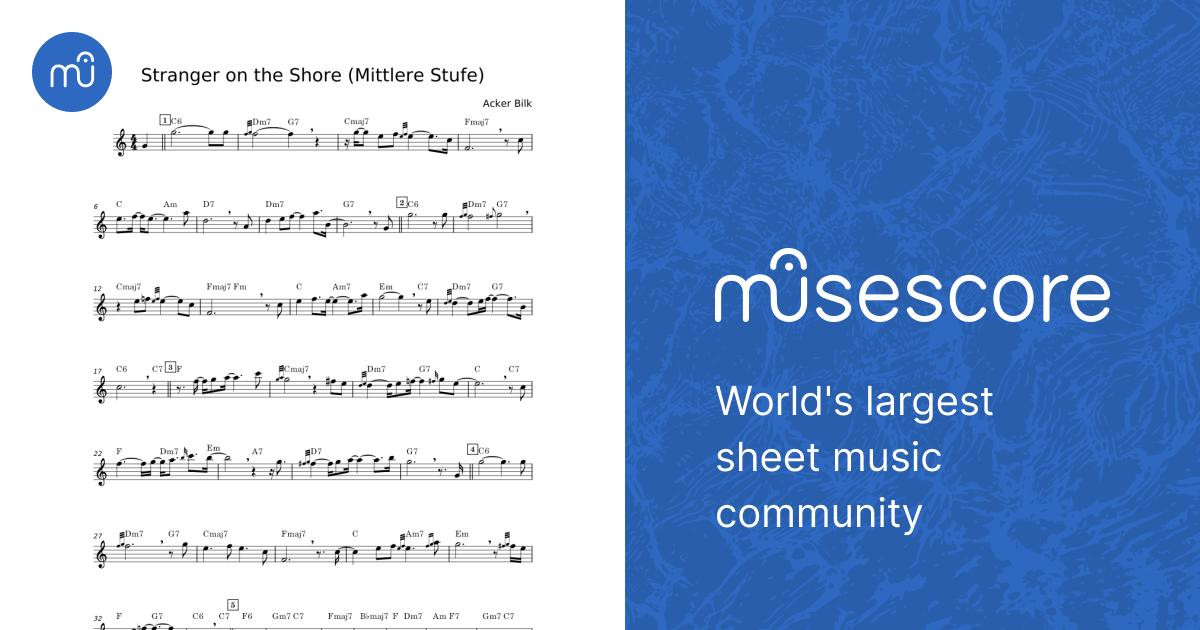 Stranger on the shore - Acker Bilk Sheet music for Piano (Solo) Easy ...