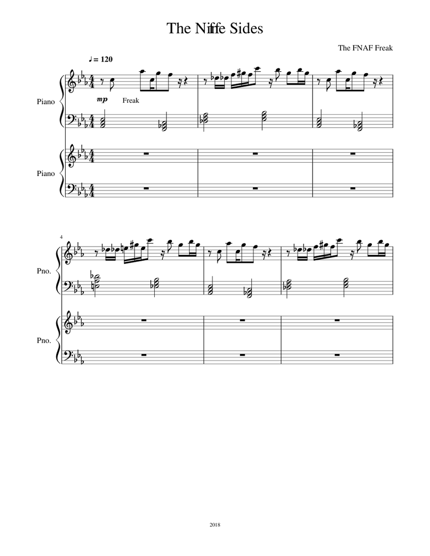 The Nine Sides Sheet music for Piano (Piano Duo) | Musescore.com