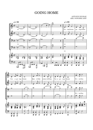 Play Official version of Going Home Sheet Music by Antonín Dvořák ...