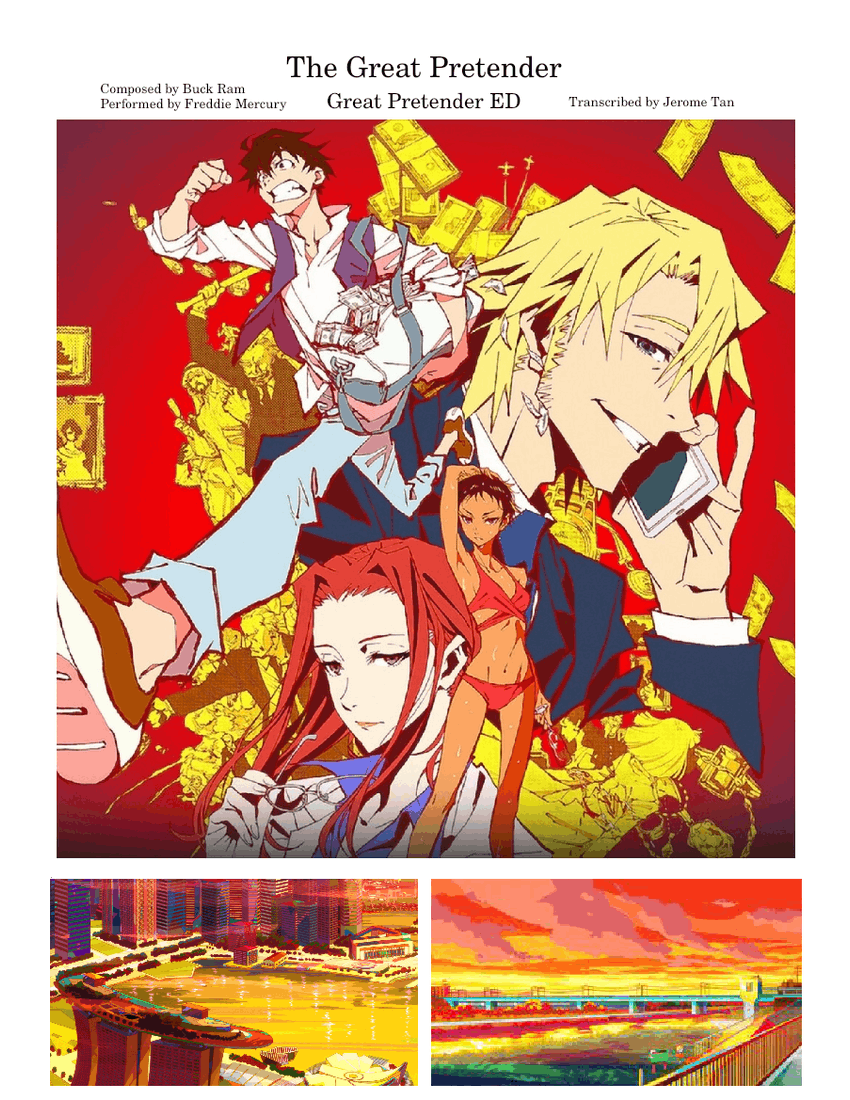 【Great Pretender ED】【The Great Pretender】 Sheet Music for Trombone ...
